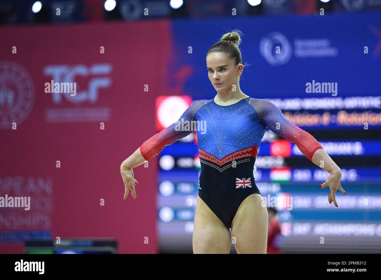 Antalya, Turkey. 12th Apr, 2023. Alice Kinsella (GBR) floor during ...