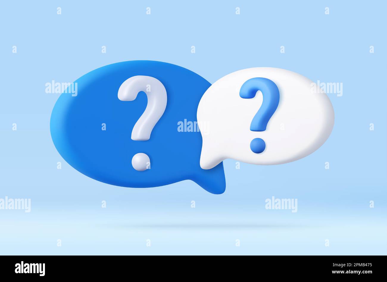 3d Speech bubble with question mark Stock Vector Image & Art - Alamy