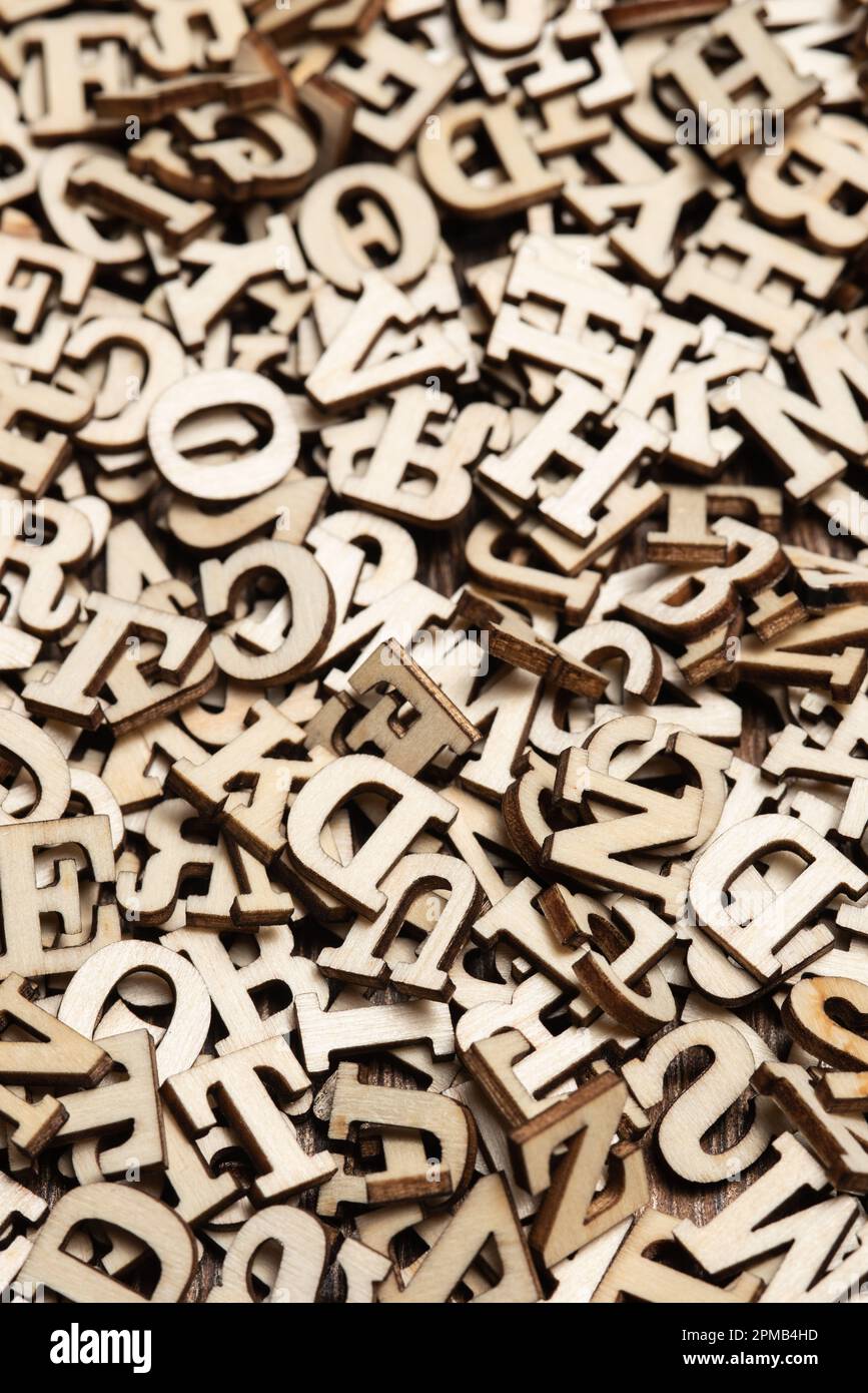 Scattered letters latin alphabet hi-res stock photography and images ...