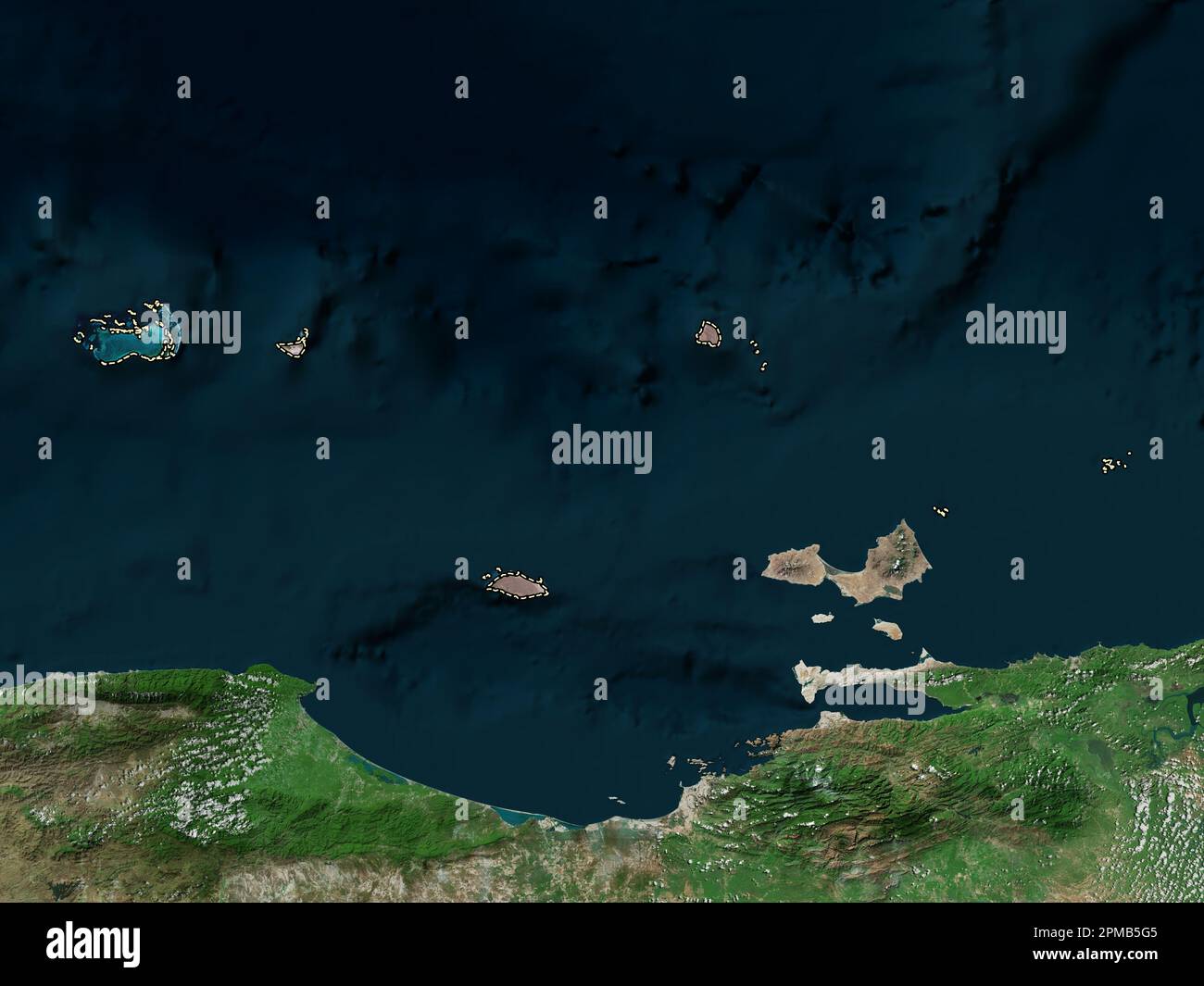 Dependencias Federales, state of Venezuela. High resolution satellite ...