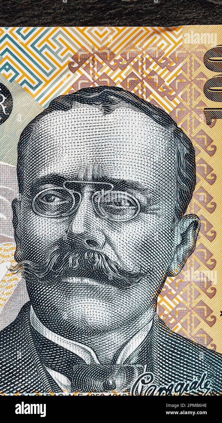 Romanian LEI Currency Banknote. RON Money European Currency Stock Photo ...