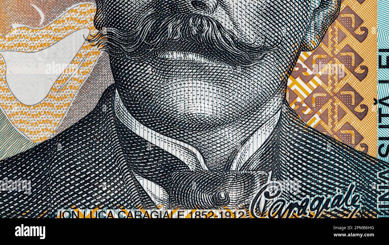 Romanian LEI Currency Banknote. RON Money European Currency Stock Photo ...