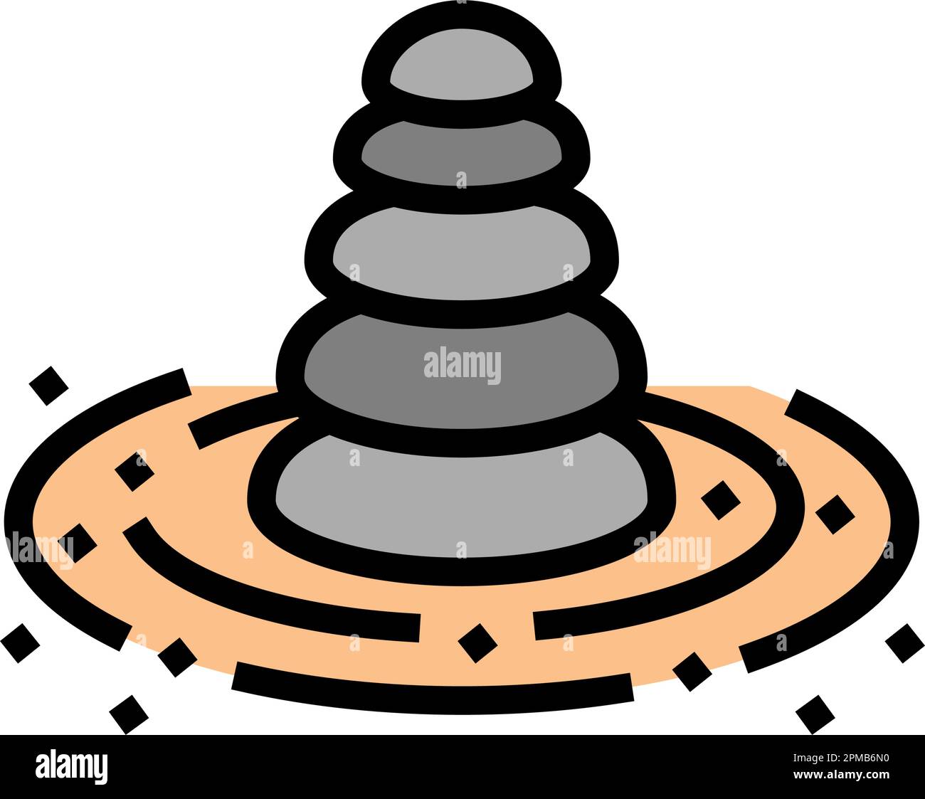 balance yoga relax color icon vector illustration Stock Vector Image ...