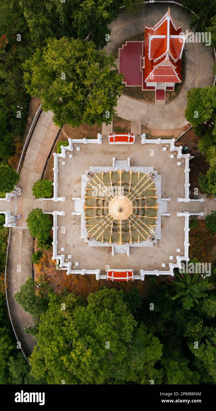 Thailand temple drone shot hi-res stock photography and images - Alamy