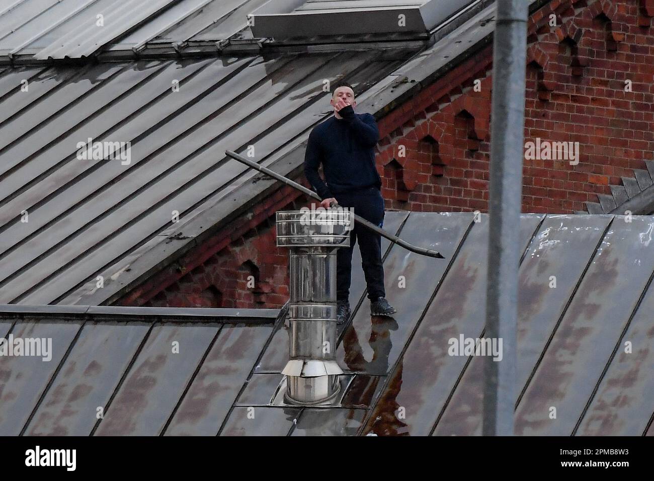 An Inmate makes it up on the roof at HM Prison Manchester aka ...
