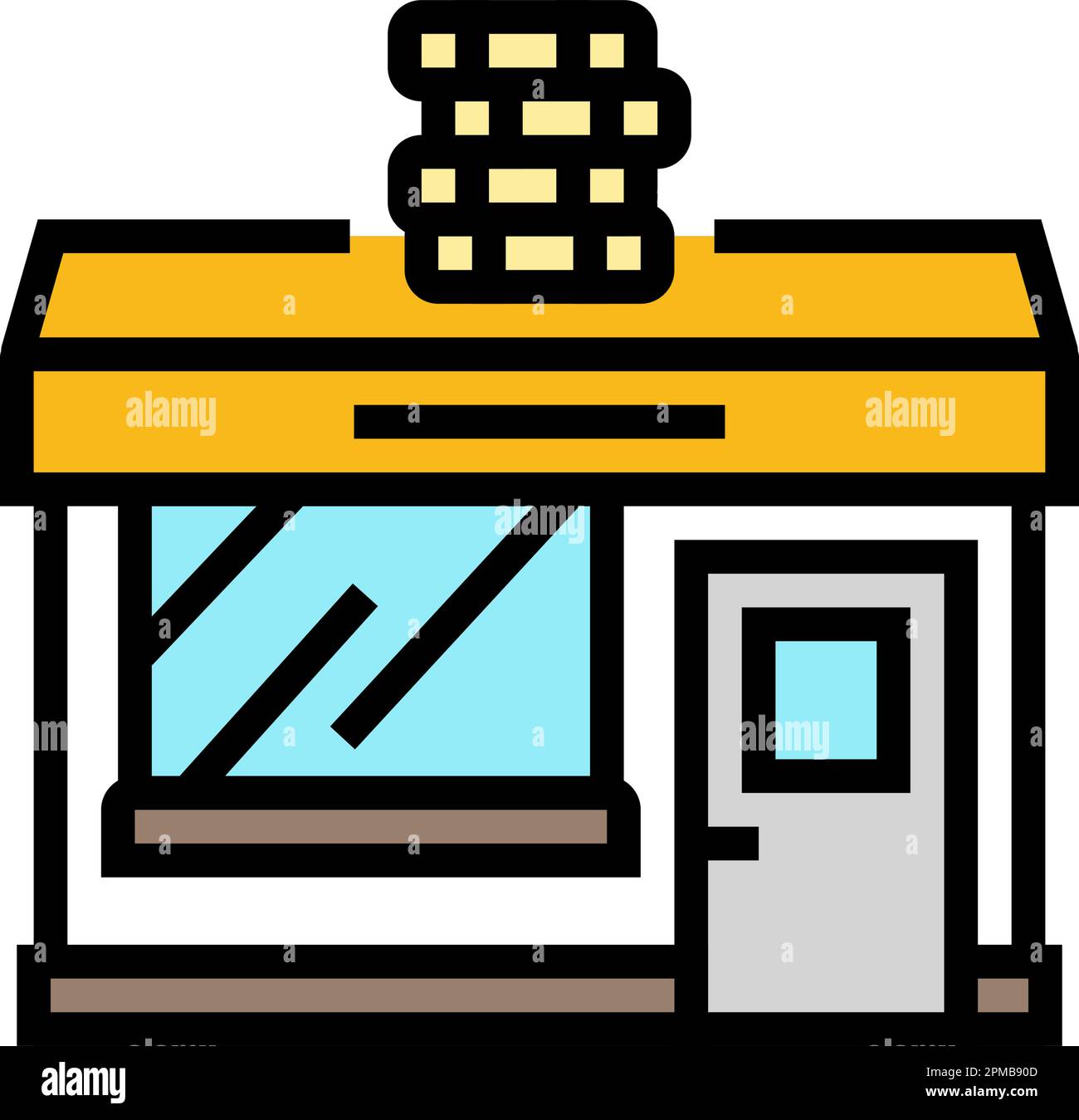 Chip shop door Stock Vector Images - Alamy