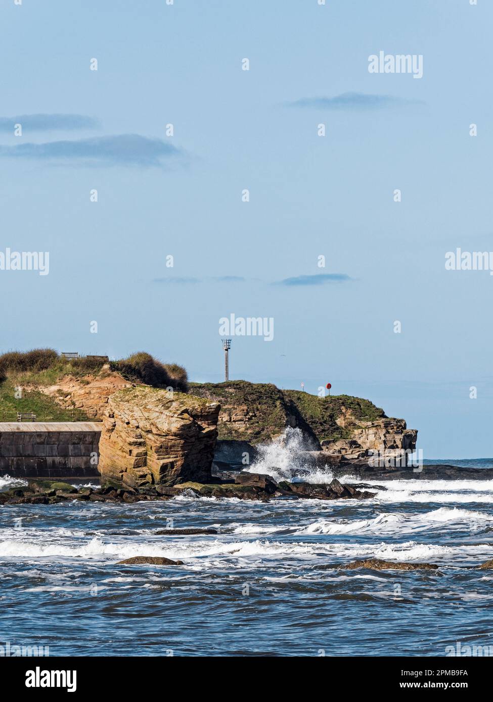 Charlie's Garden sandstone rock formation at Collywell Bay, Seaton ...