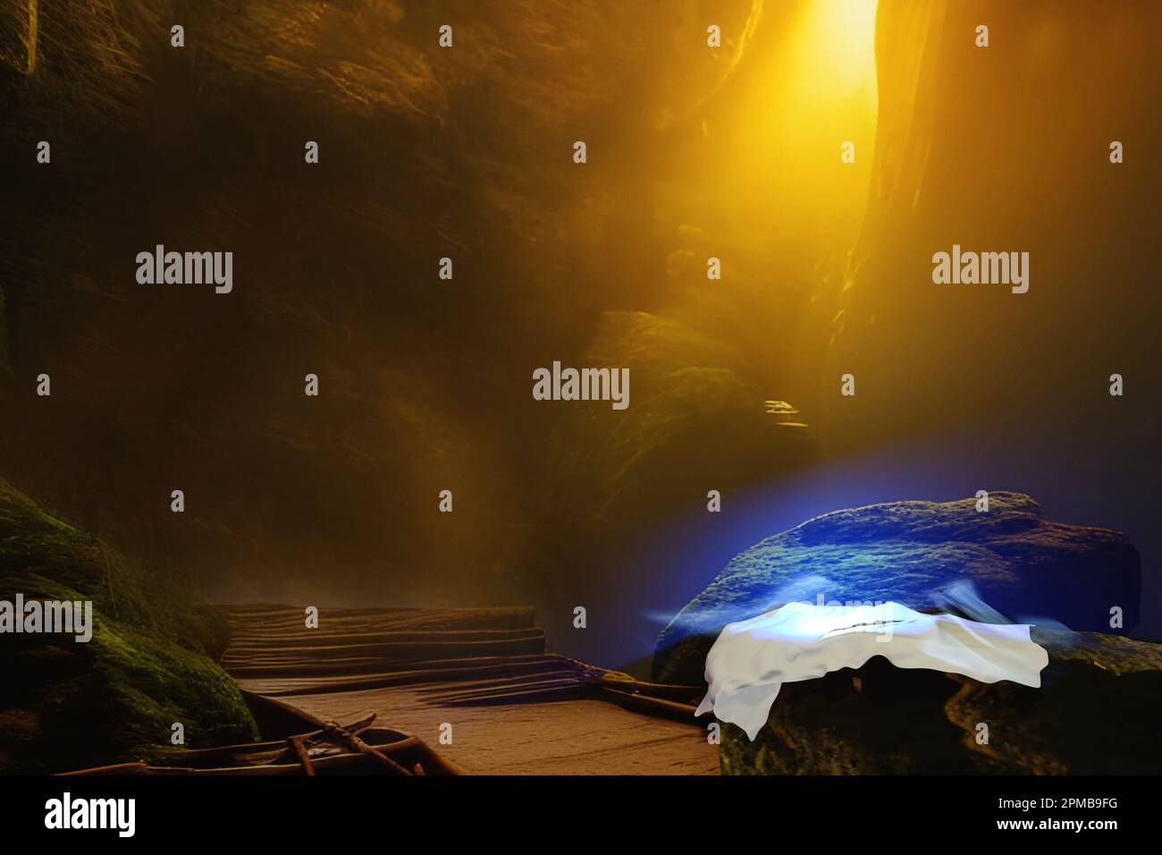 Jesus empty tomb resurrection hi-res stock photography and images - Alamy
