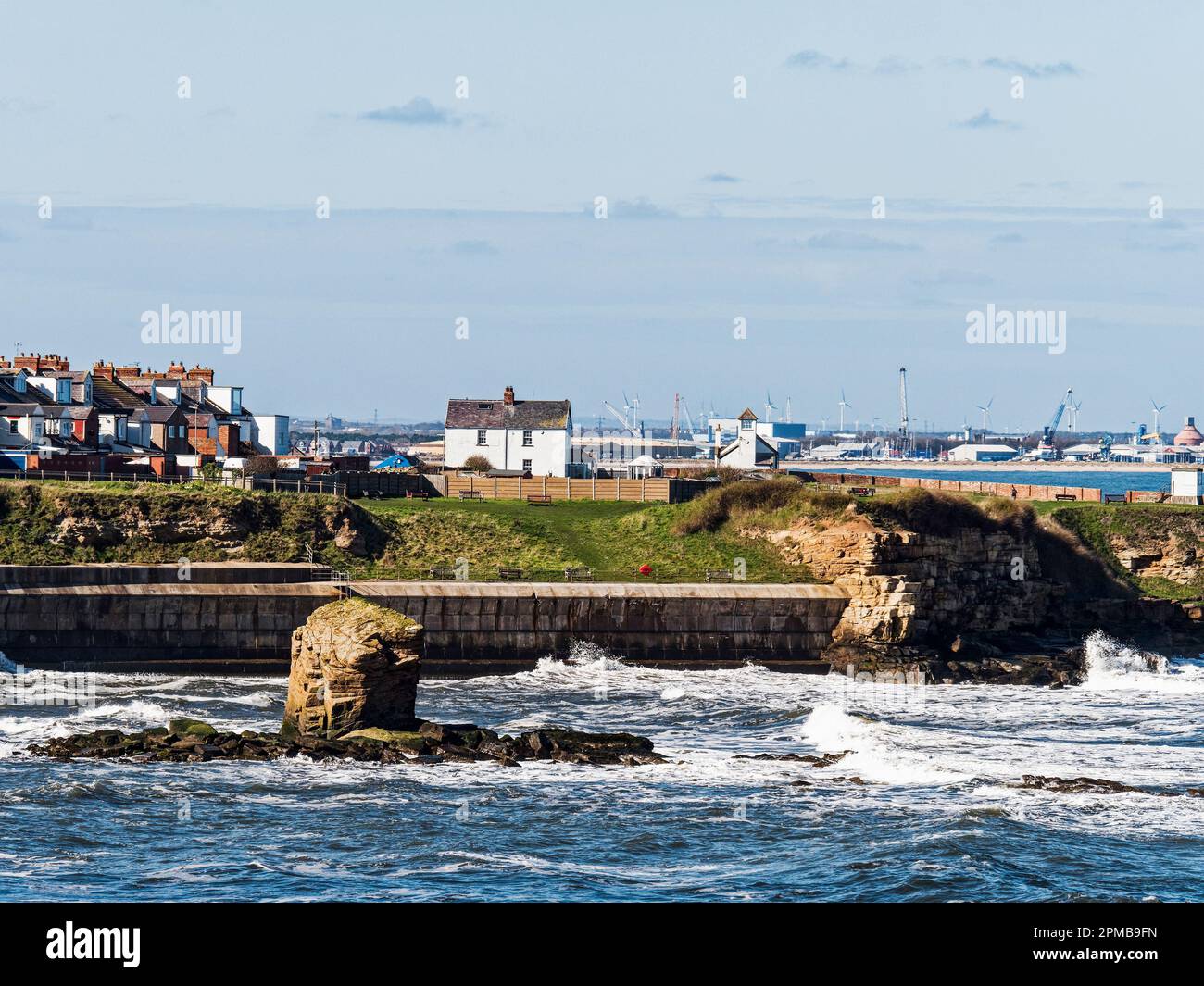 Charlie's Garden sandstone rock formation at Collywell Bay, Seaton ...