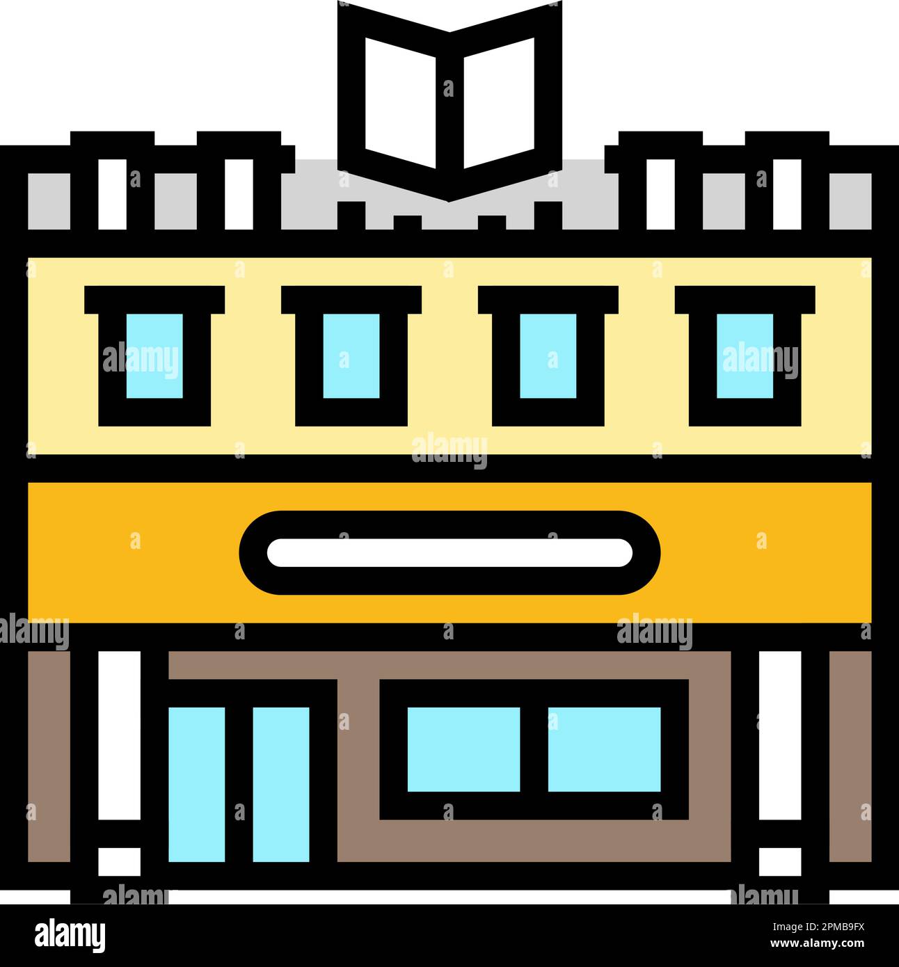 book club shop color icon vector illustration Stock Vector Image & Art ...