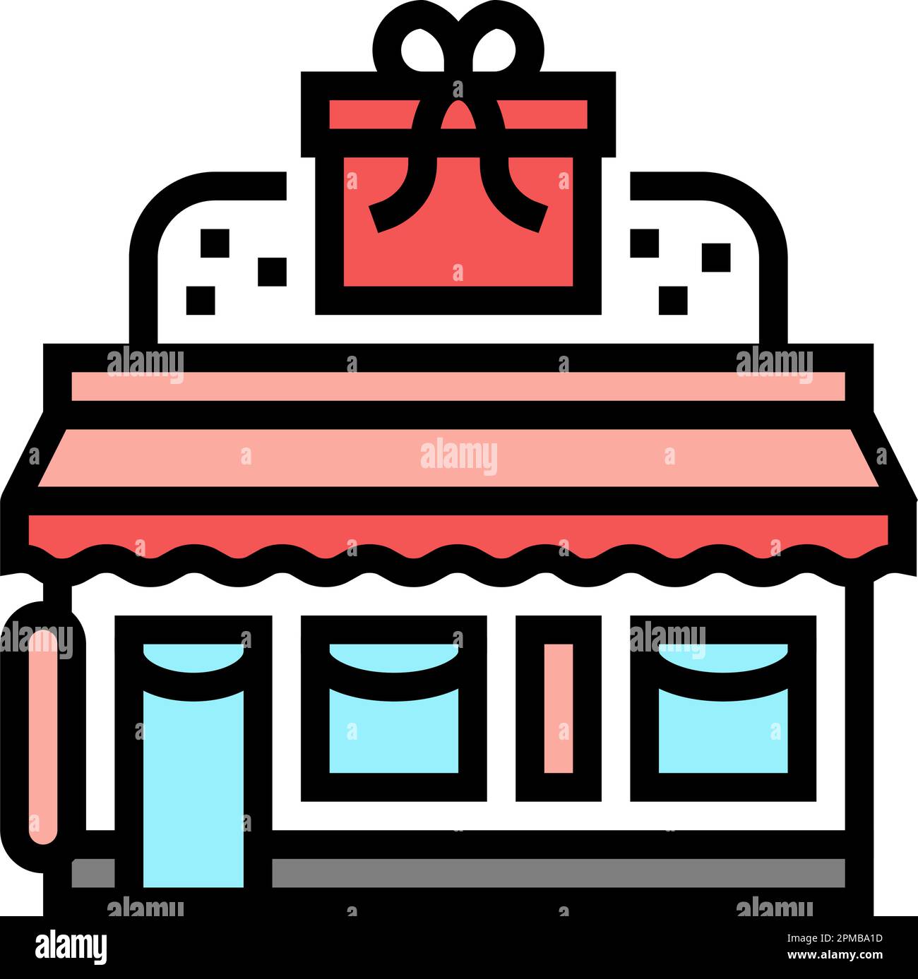 gift shop shop color icon vector illustration Stock Vector Image & Art ...