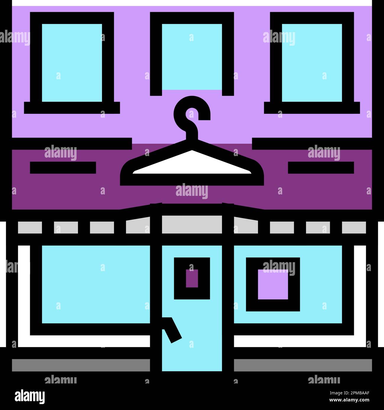 dry cleaner shop color icon vector illustration Stock Vector Image ...