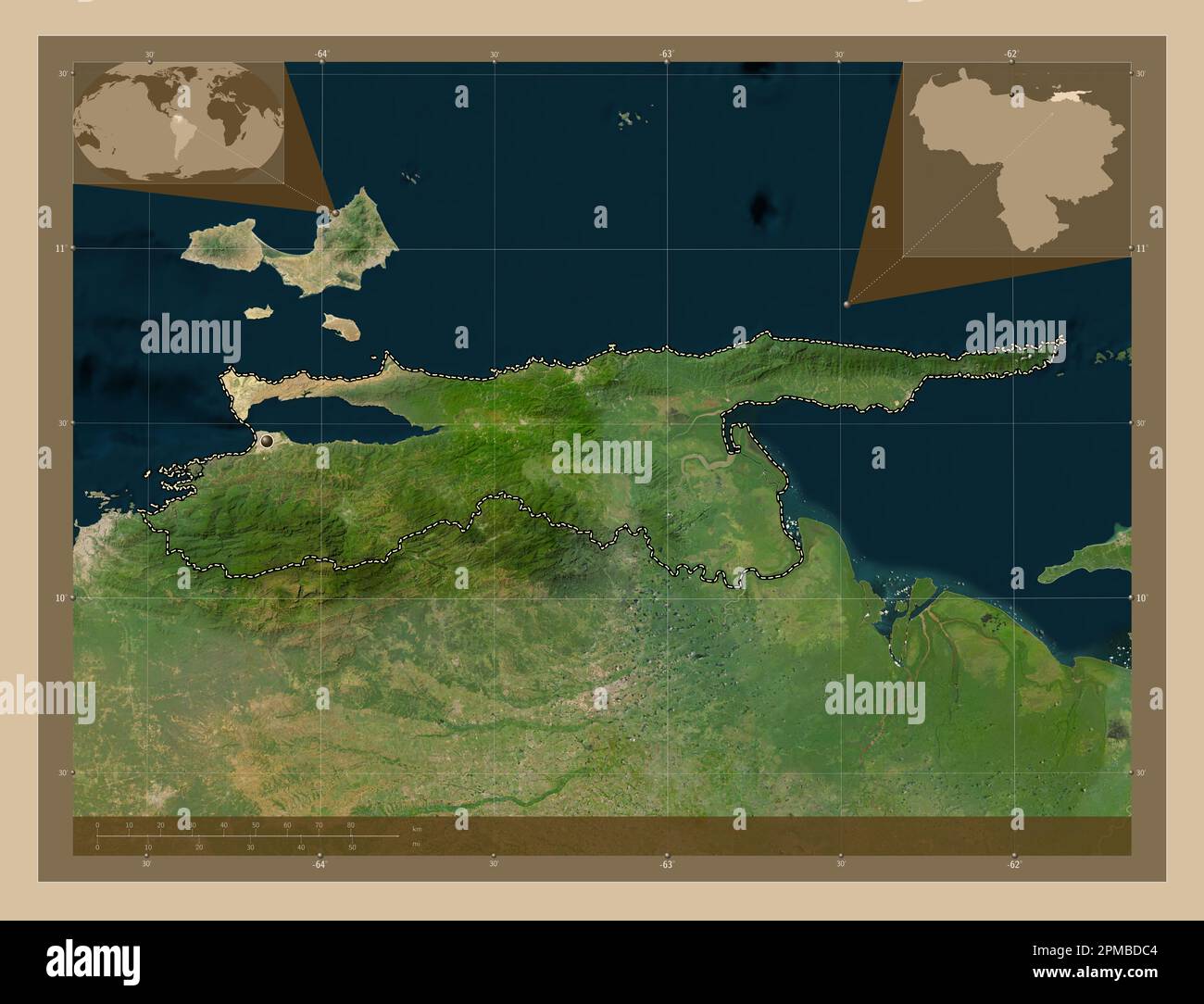 Cumana map hi-res stock photography and images - Alamy