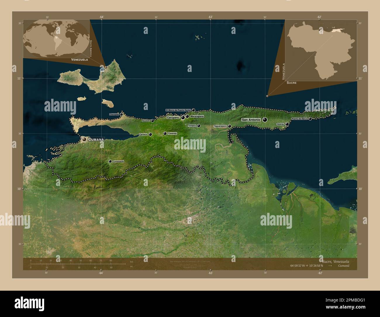 Venezuela Map With Cities
