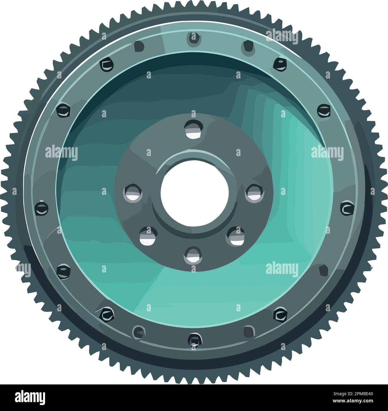 Metallic circle turning on heavy machinery equipment Stock Vector Image ...