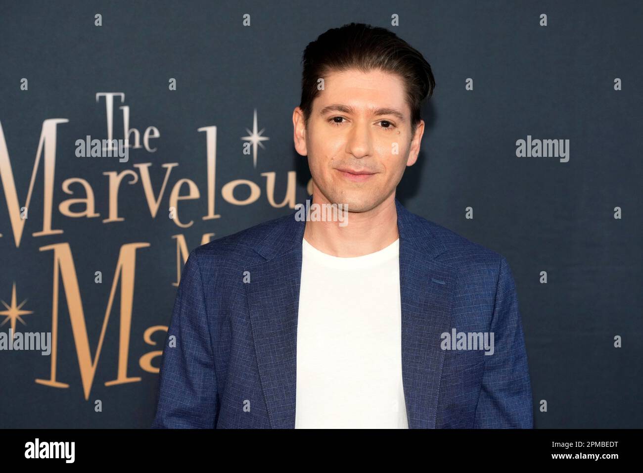 Michael Zege attends the premiere of Prime Video's "The Marvelous Mrs ...
