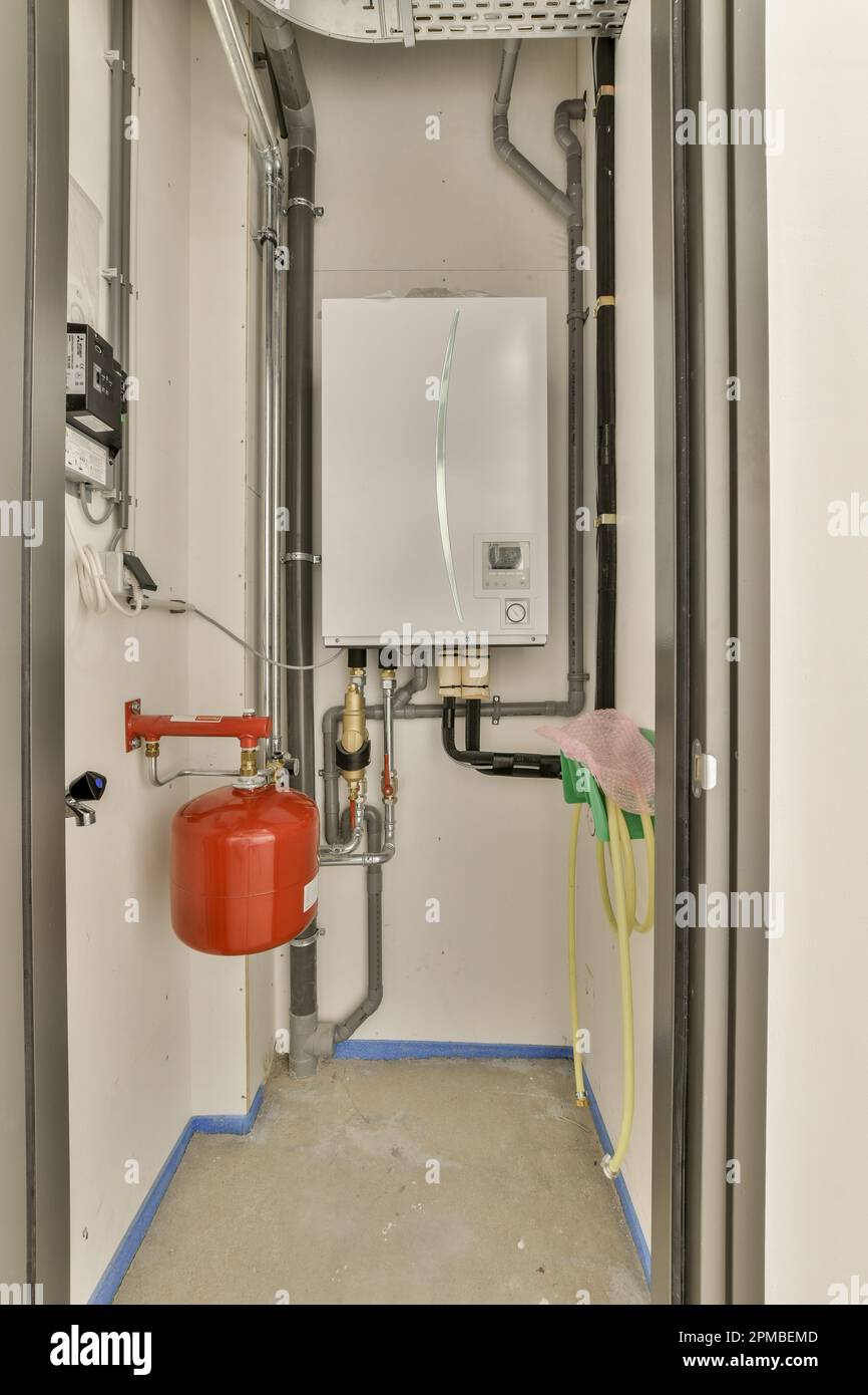 the inside of a room that is being used as a fire exormnt for an ...