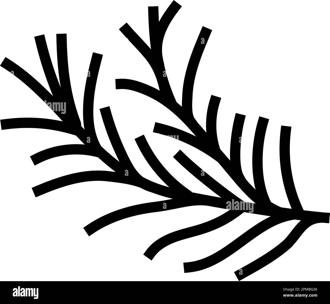 Rosemary Food Herb Color Icon Vector Illustration Stock Vector Image