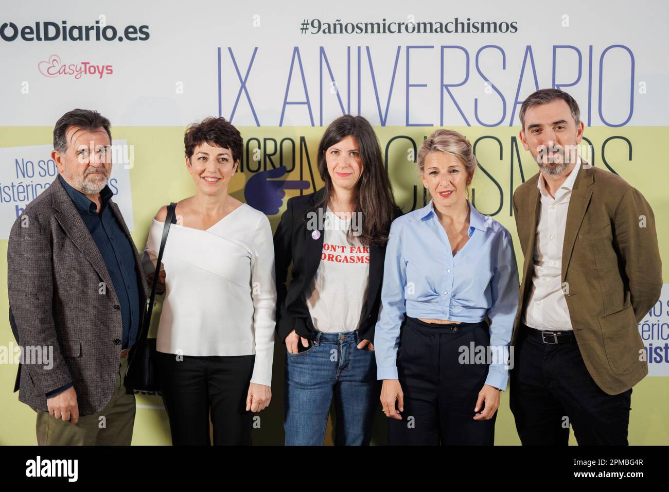 (L-R) Journalist Arsenio Escolar, elDiario.es CEO Rosalia Lloret ...