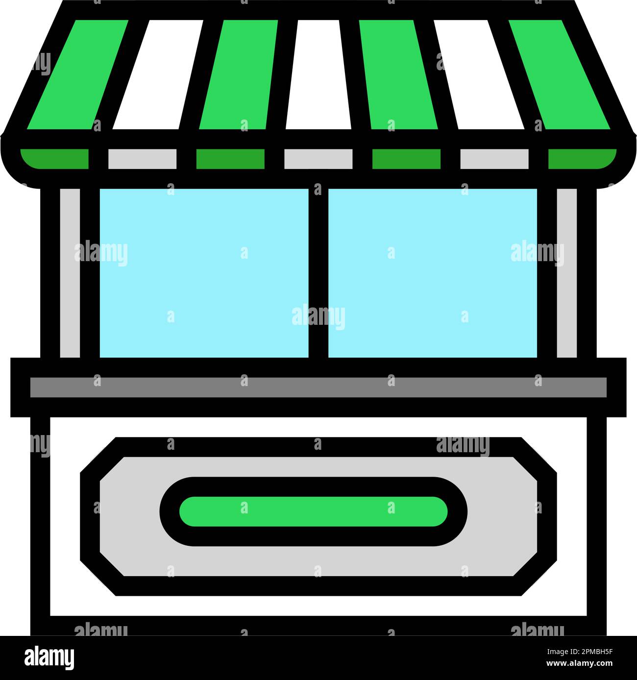 Mobile money stall Stock Vector Images - Alamy