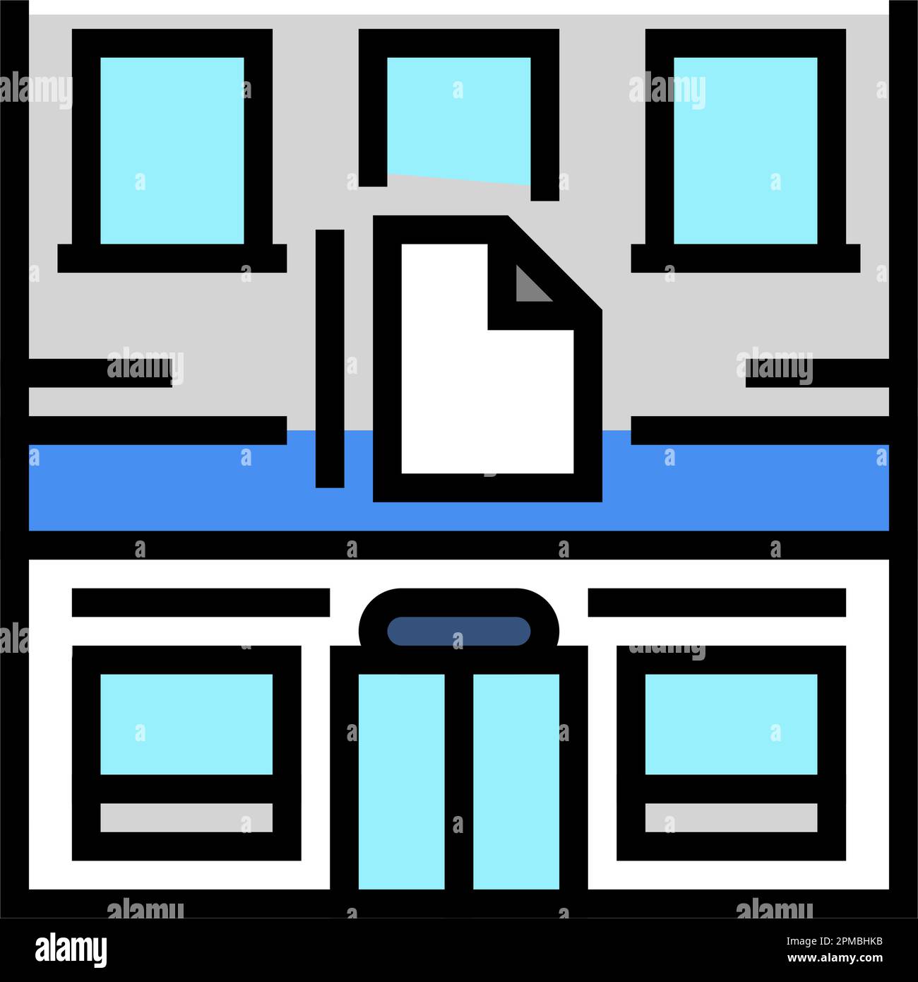 stationery store color icon vector illustration Stock Vector Image ...