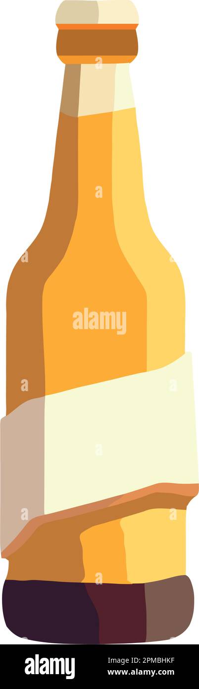 Alcohol symbol on beer bottle label design Stock Vector Image & Art - Alamy