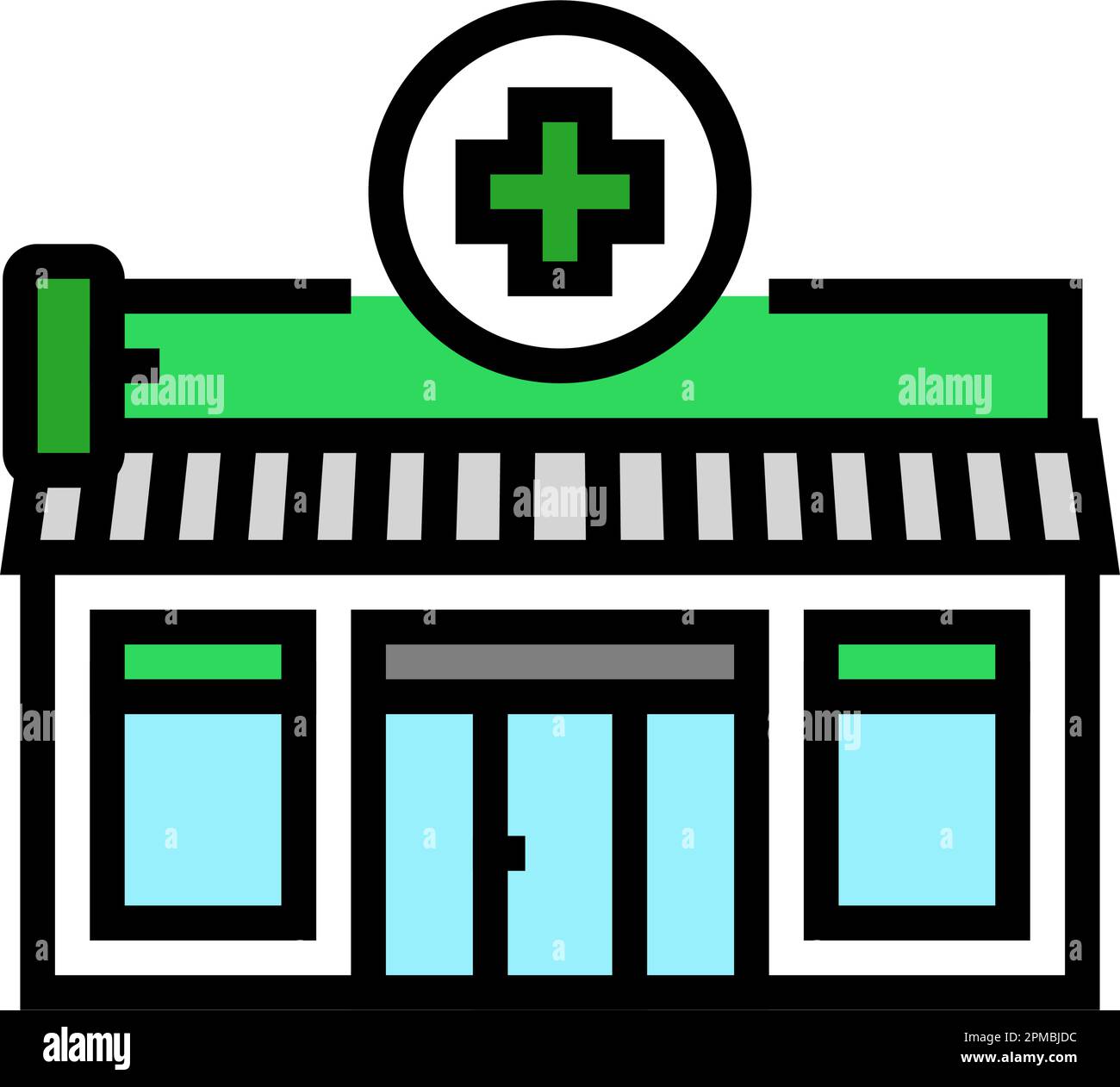 pharmacy store color icon vector illustration Stock Vector Image & Art ...