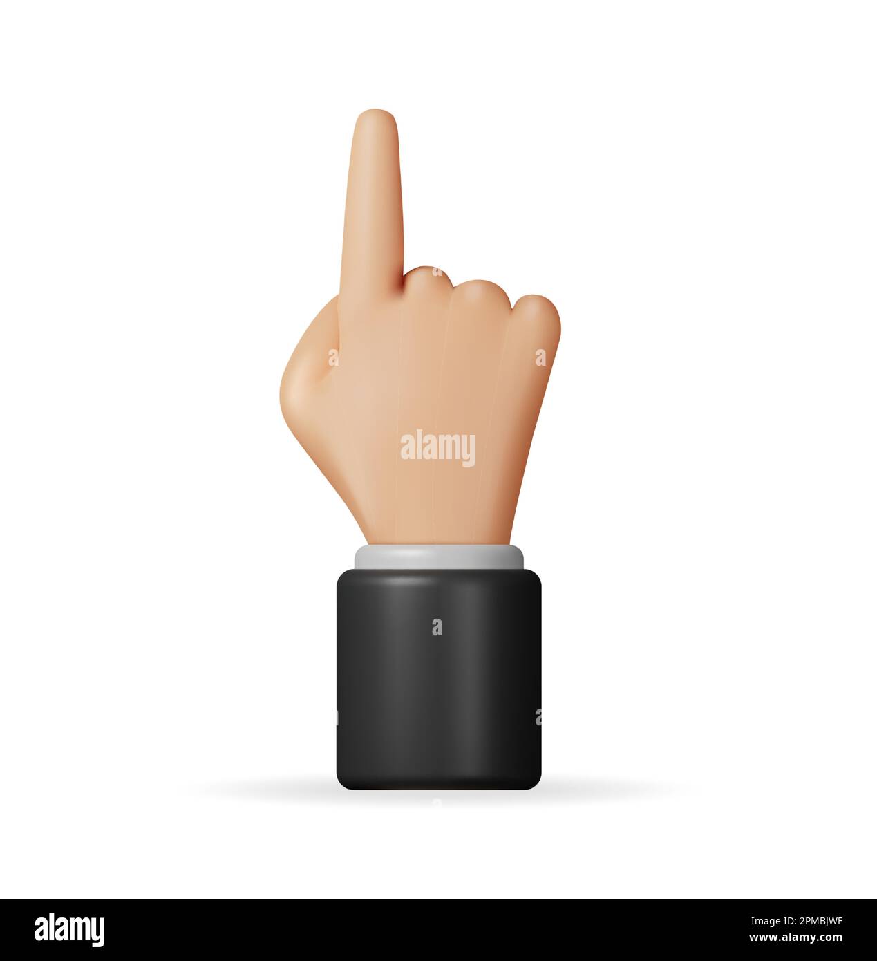 3d Hand Pointing Gesture Isolated Stock Vector Image & Art - Alamy