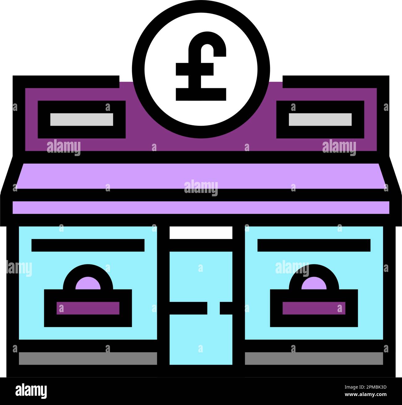 Pound sign and building Stock Vector Images - Alamy