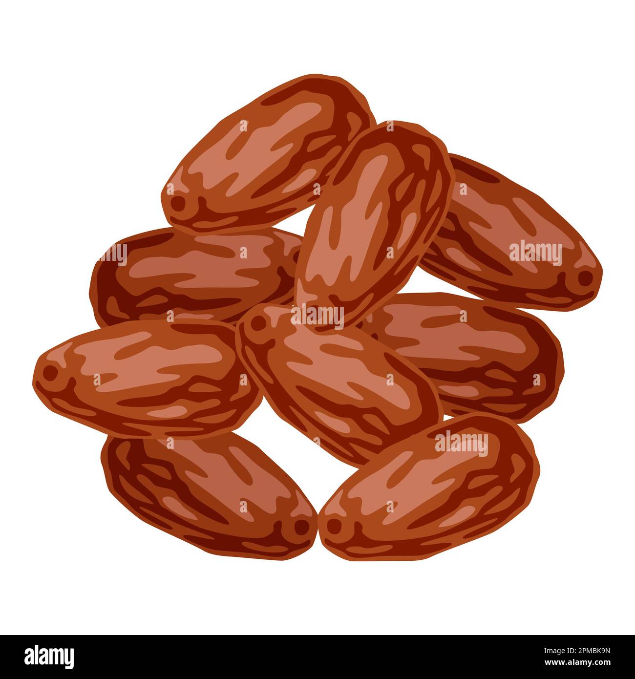 Illustration of dates fruits. Tropical vegetarian food for healthy ...