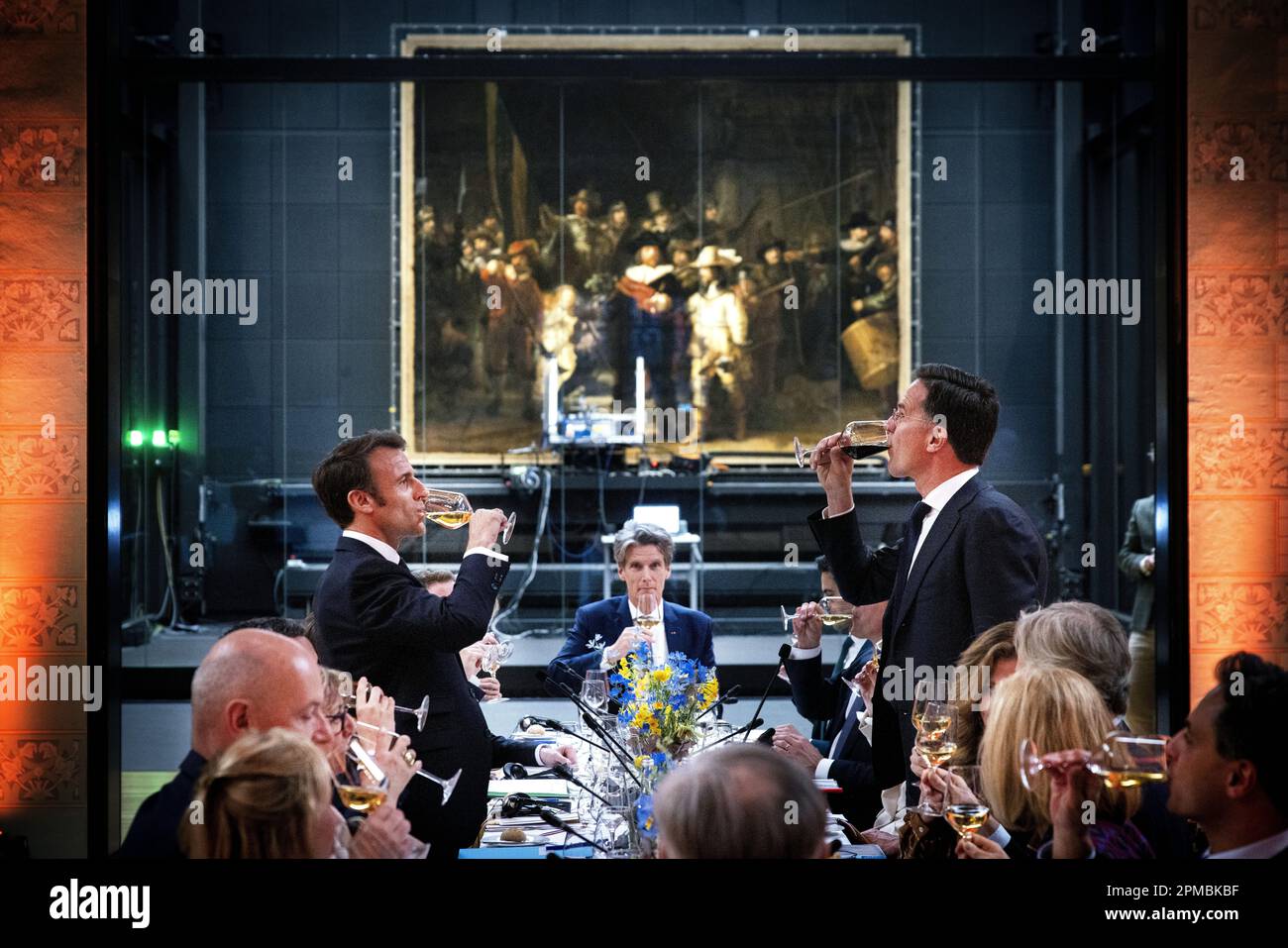 AMSTERDAM - 12/04/2023, The dinner of the government consultations in ...