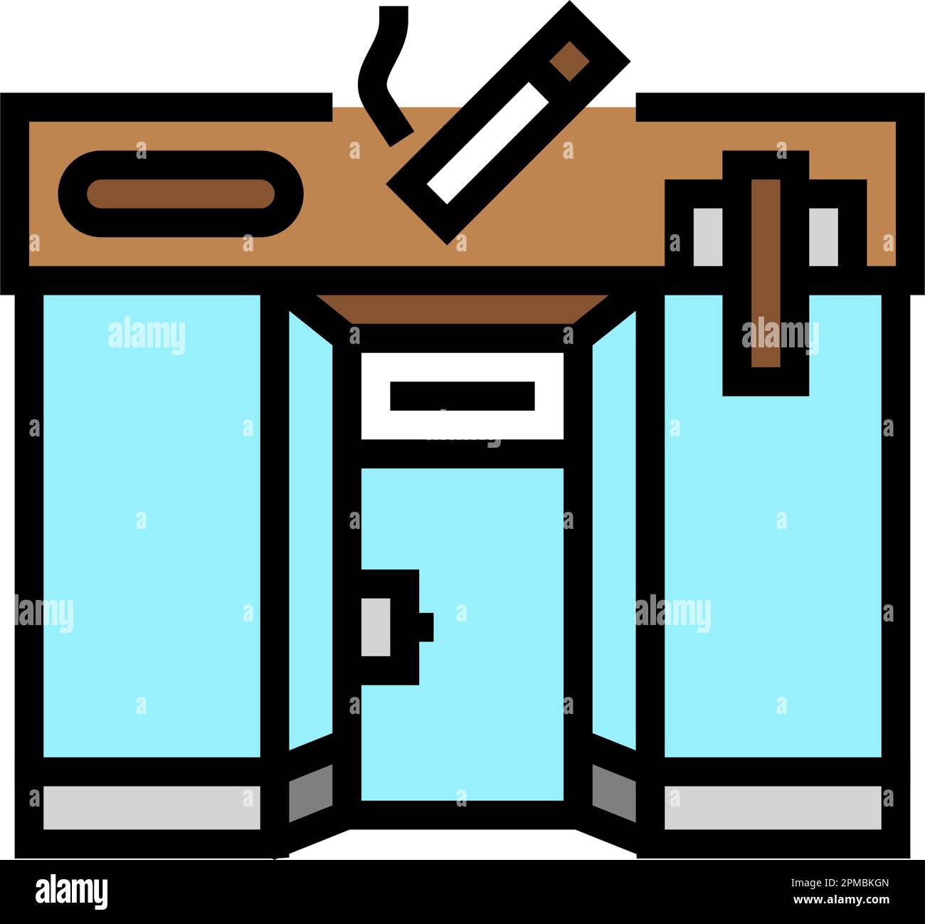 tobacconist store color icon vector illustration Stock Vector Image ...