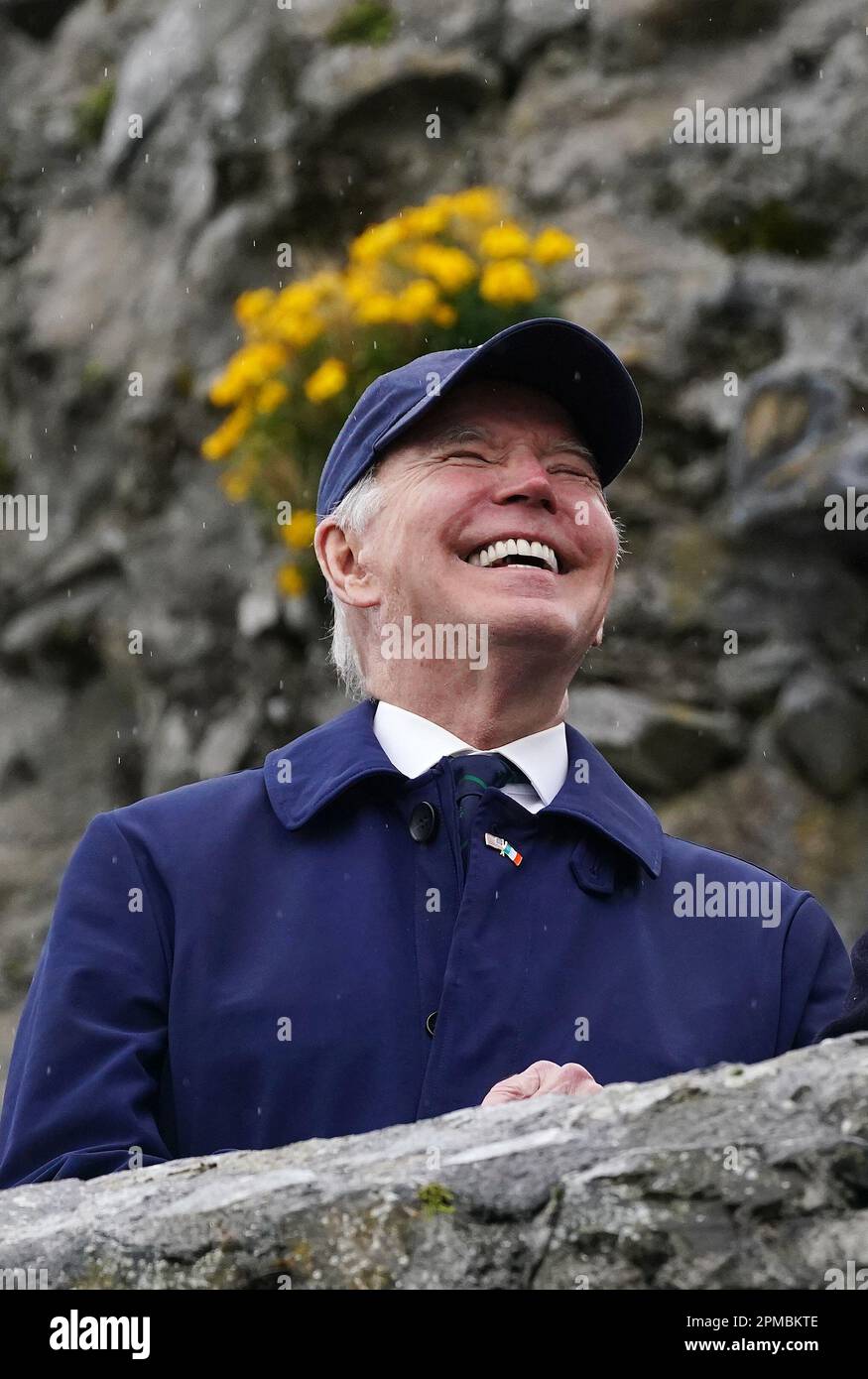 US President Joe Biden at Carlingford Castle, Co Louth, during his trip ...