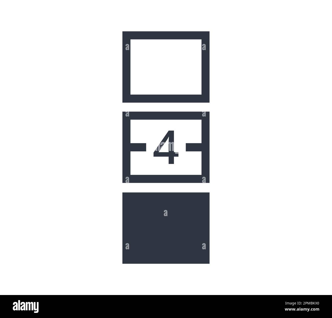 Isolated Load Weight. Concept of ecology and packaging Stock Vector ...