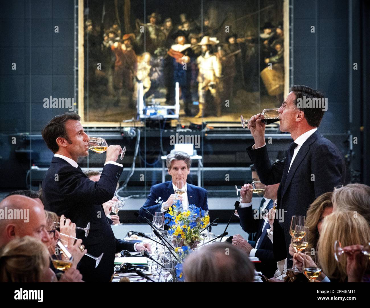 AMSTERDAM - 12/04/2023, The dinner of the government consultations in ...