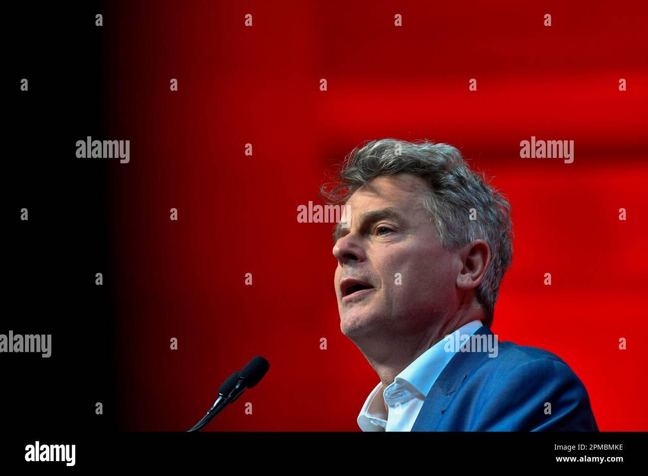Fabien Roussel delivers the closing speech after his re-election as the ...