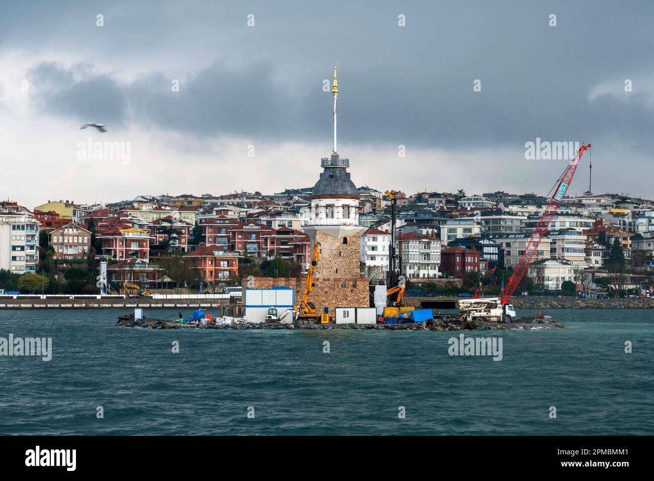 Uskudar, Istanbul, Turkey. 12th Apr, 2023. Maiden's Tower, in the ...