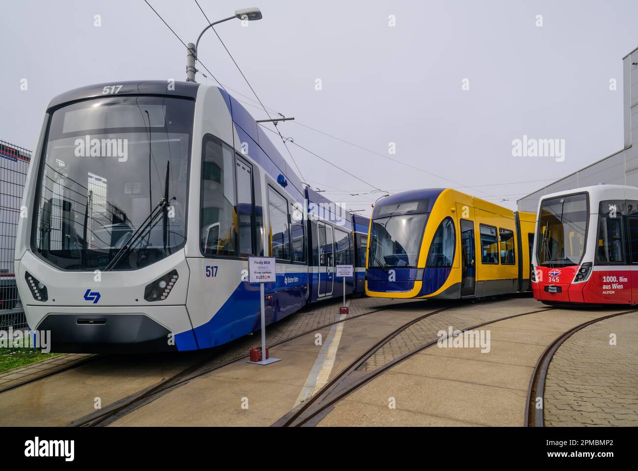Wien, Alstom, Präsentation der 1000. Straßenbahn von Alstom (früher ...