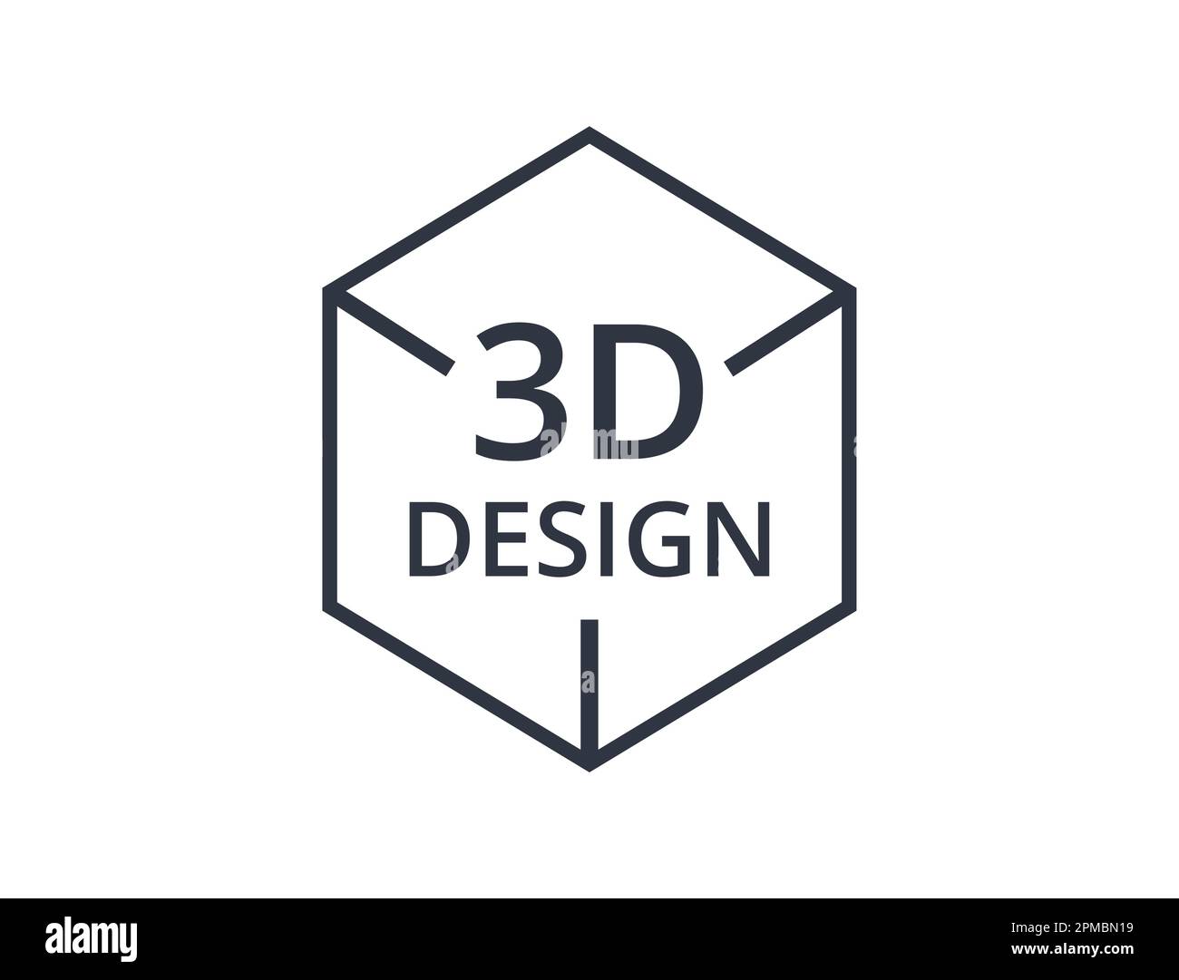 Monochromatic 3D Design Packaging Icon. Vector Illustration Stock ...