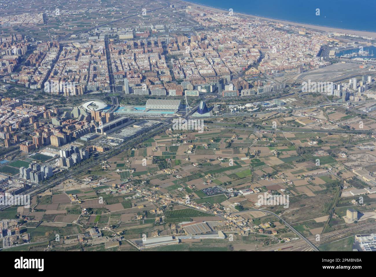 Valencia, Luftbild // Valencia, Aerial View Stock Photo - Alamy