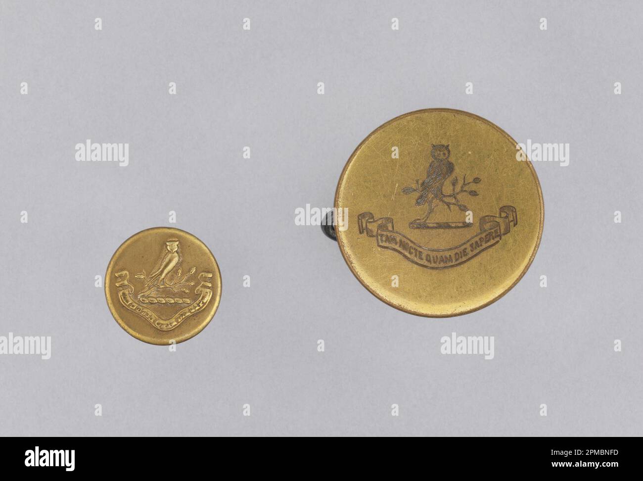 Hewitt Family Crest and Motto Button; Made by John Patterson and Co ...