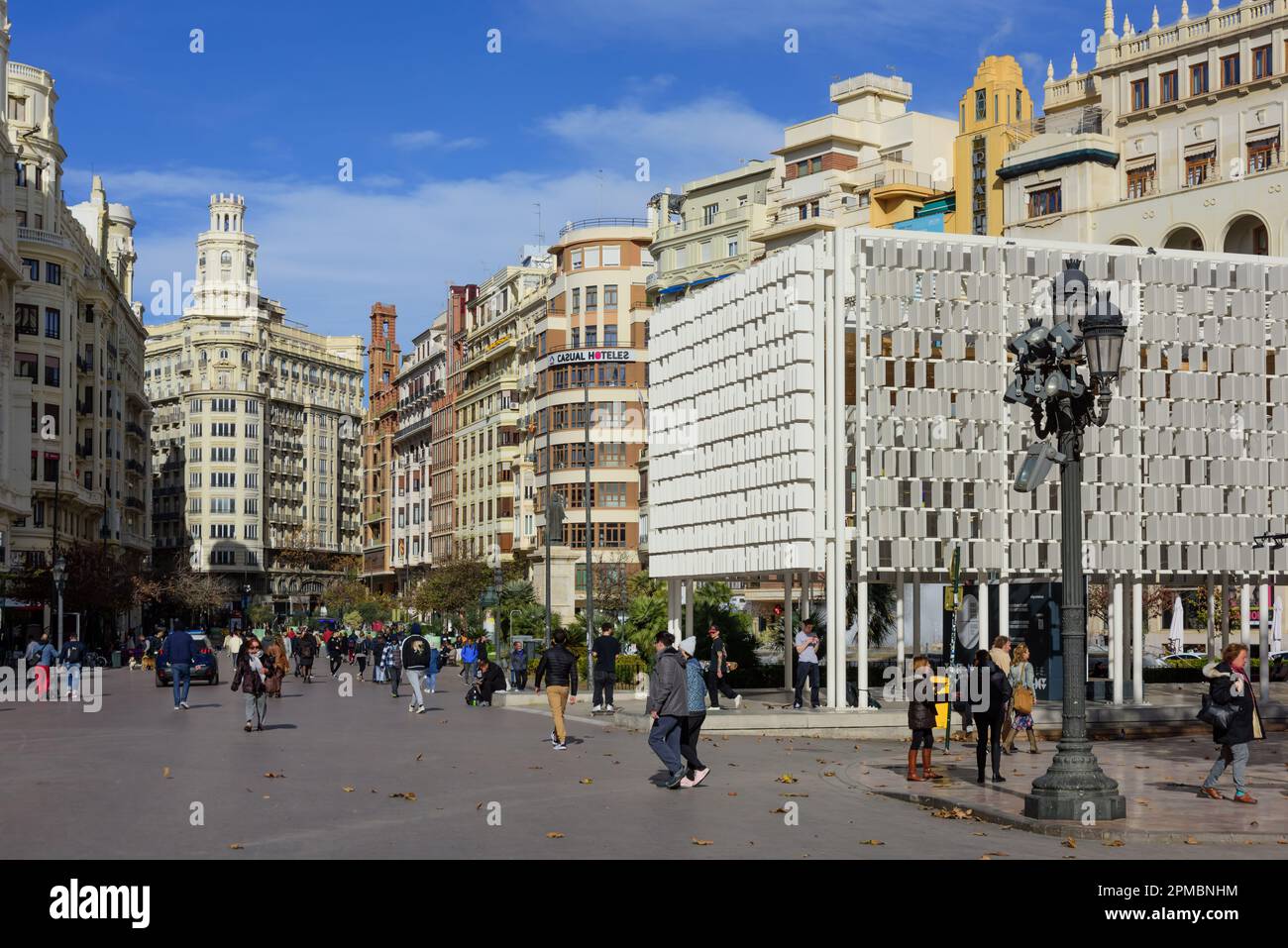 Spanien, Valencia, Placa de l'Ajuntament, Agora Valencia, World Design ...
