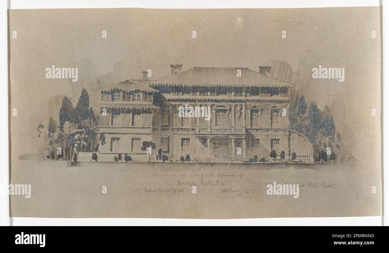 Photostat, Elevation of Proposed House for George Eustis, Esq ...