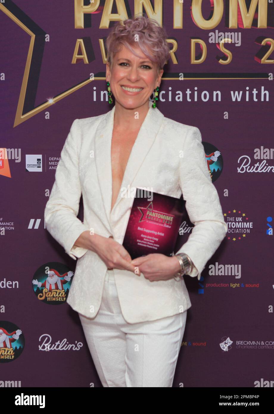 London, UK. Anna-Jane Casey at The Pantomime Awards 2023. Trafalgar ...