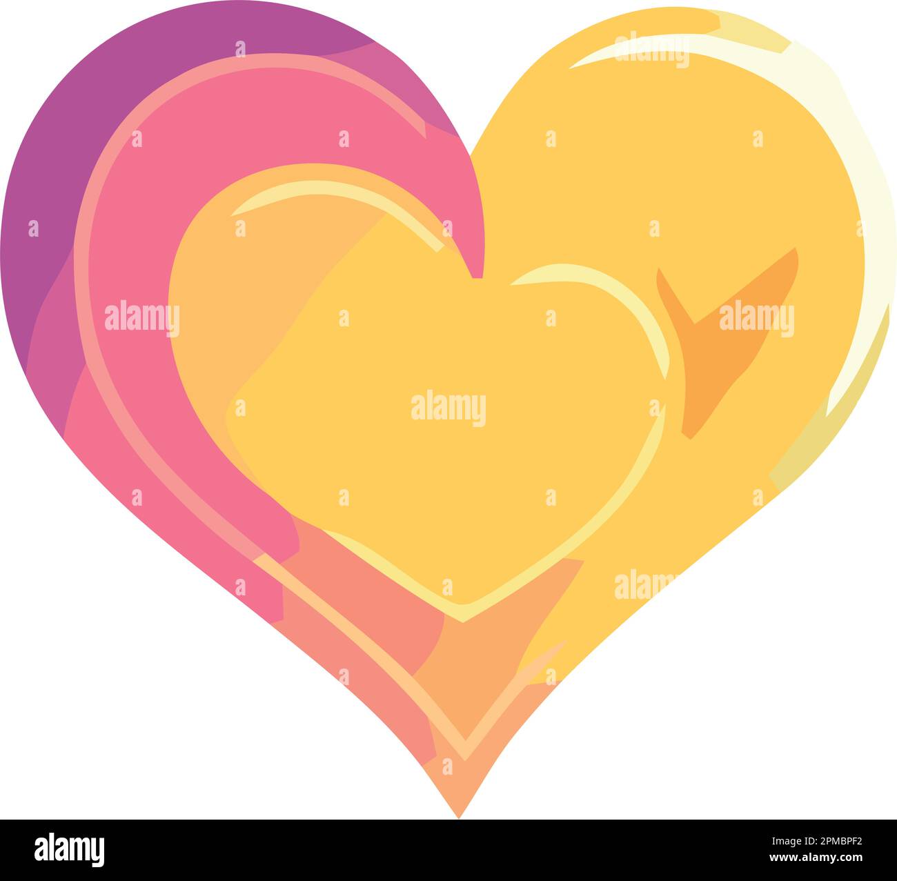 Romantic heart shapes symbolize love and passion Stock Vector Image ...