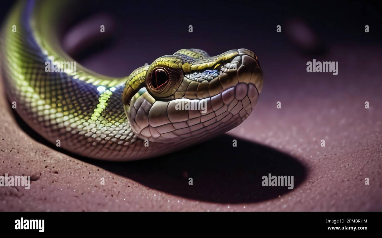 3d render snake hi-res stock photography and images - Alamy