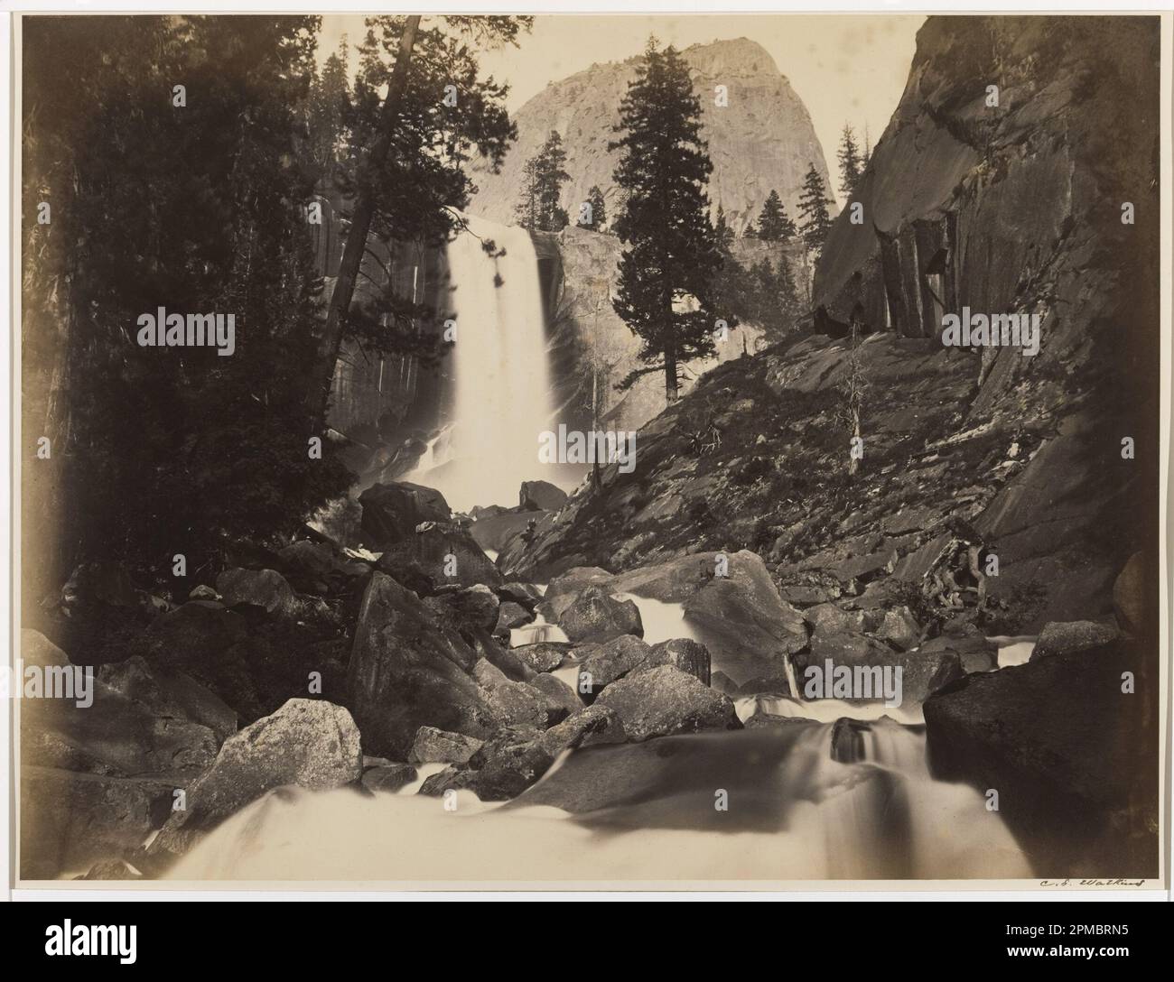 Photograph, Vernal Fall, 300 Feet, Piwyac; Photographed by Carleton E ...