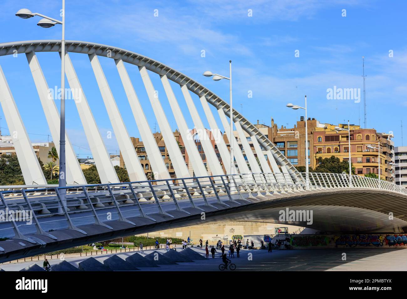 Alameda bridge santiago calatrava valencia hi-res stock photography and ...