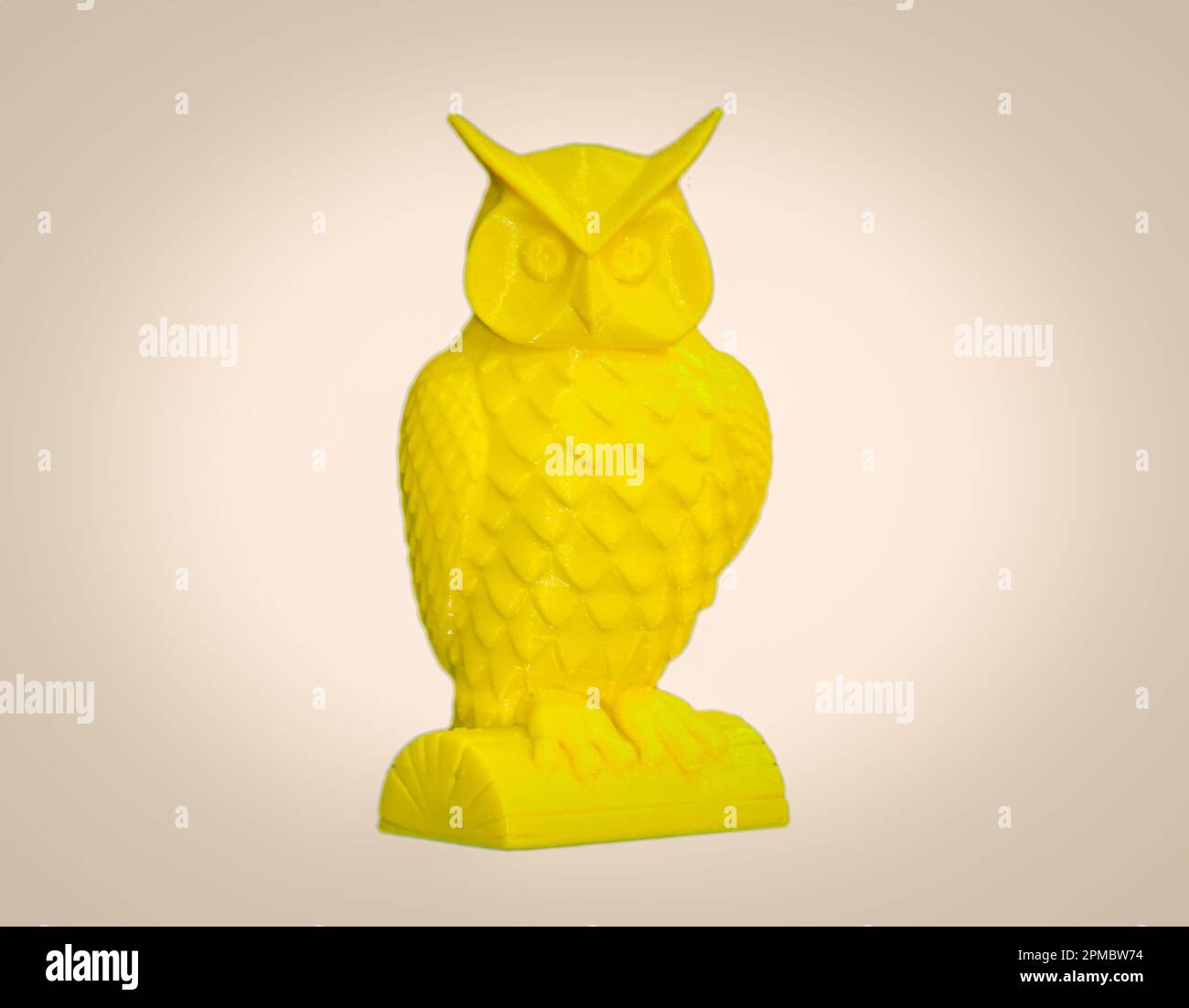 Abstract object of printed by 3d printer on white background. Fused ...