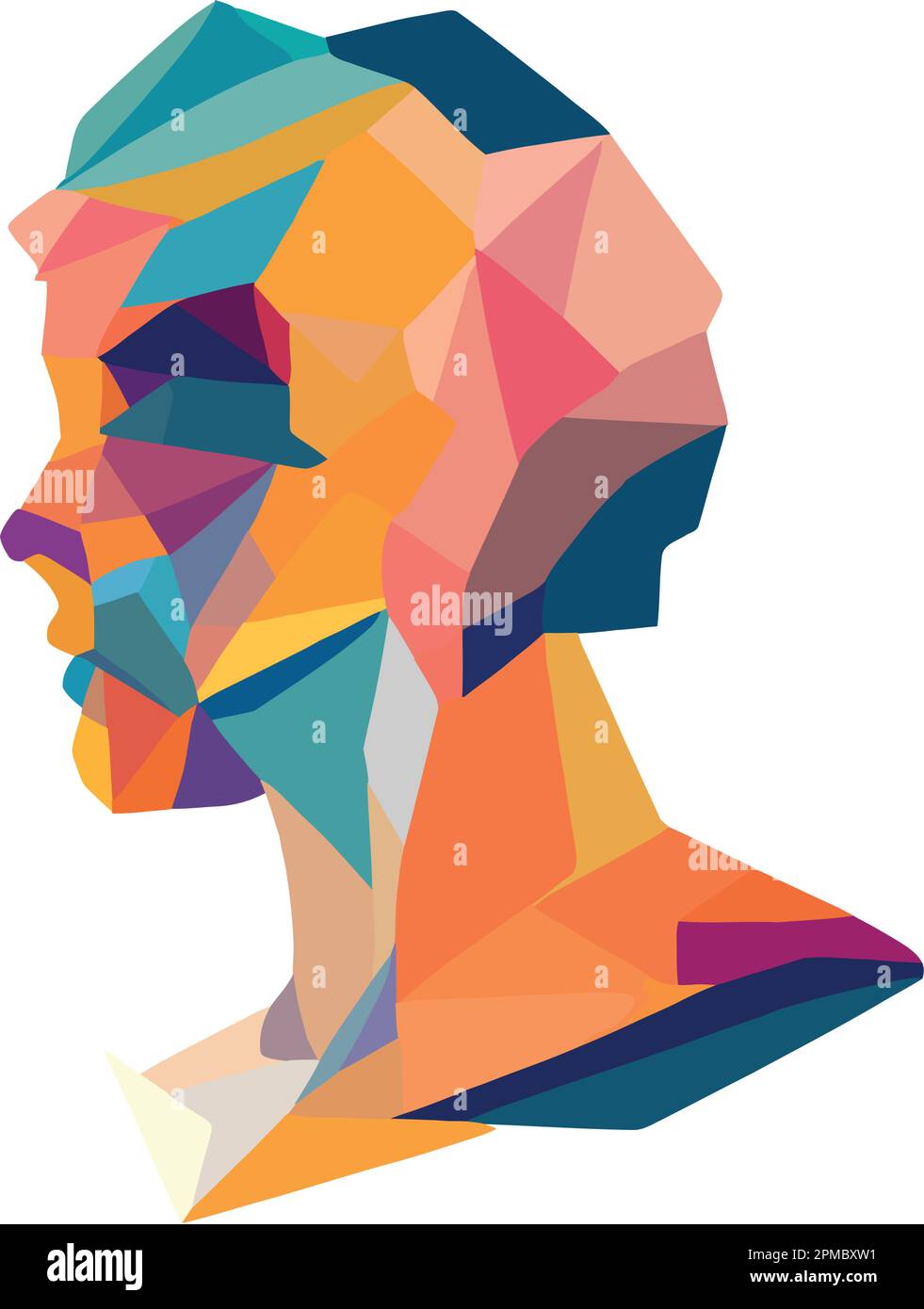 Geometric shapes form human abstract design Stock Vector Image & Art ...